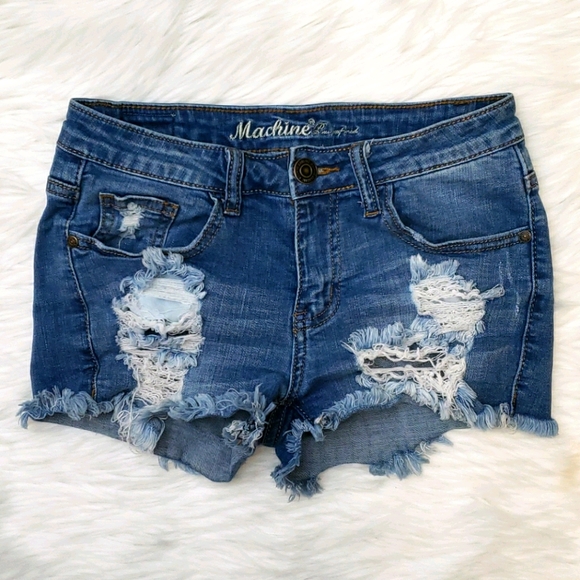 Machine | Shorts | Machine Jeans Shorts Sz 26 Distressed Cut Off Ripped ...